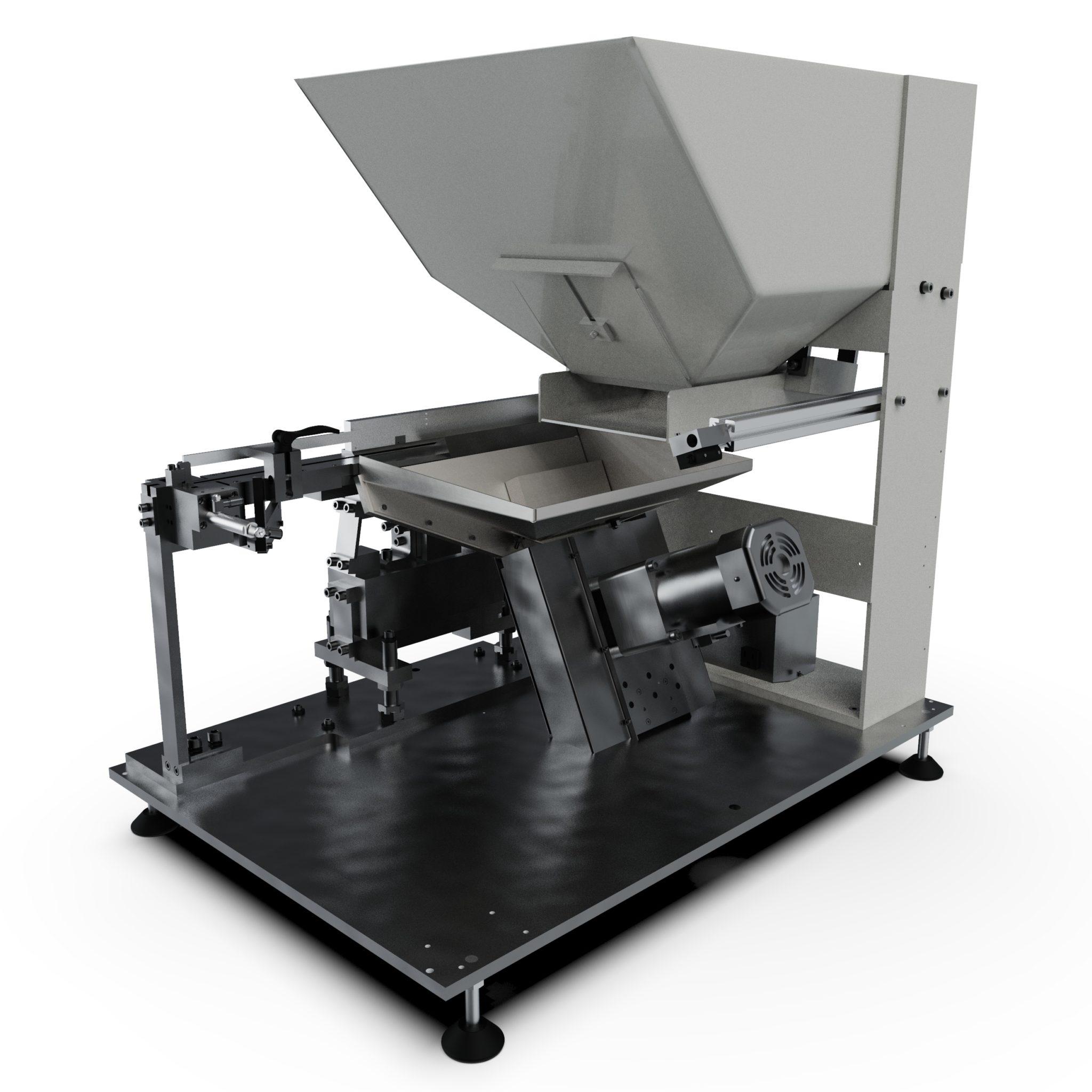 Carlson Engineering | S6.0 Step Feeder Screw Presenter With Hopper